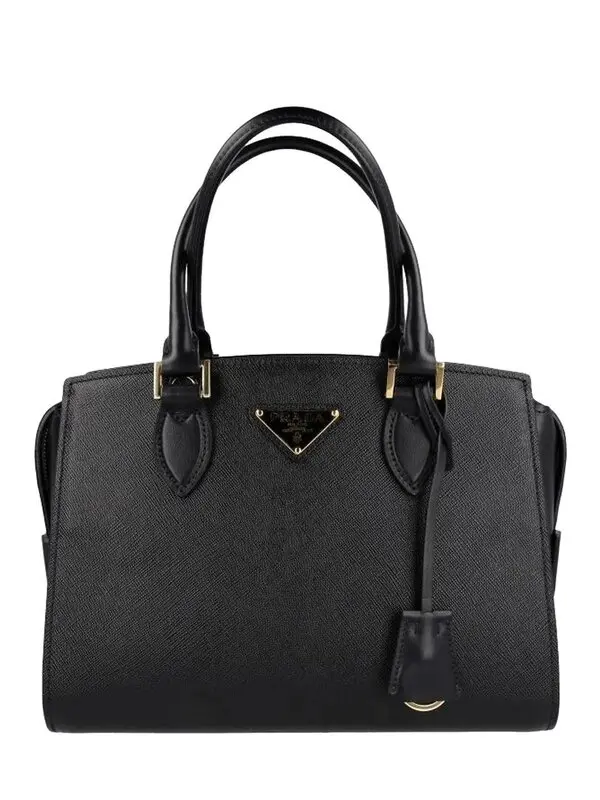 Prada Saffiano Leather Hand Bag - Black
