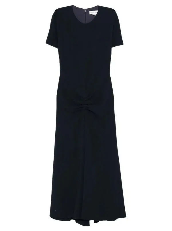 Victoria Beckham Short Sleeve Midi Dress - Blue