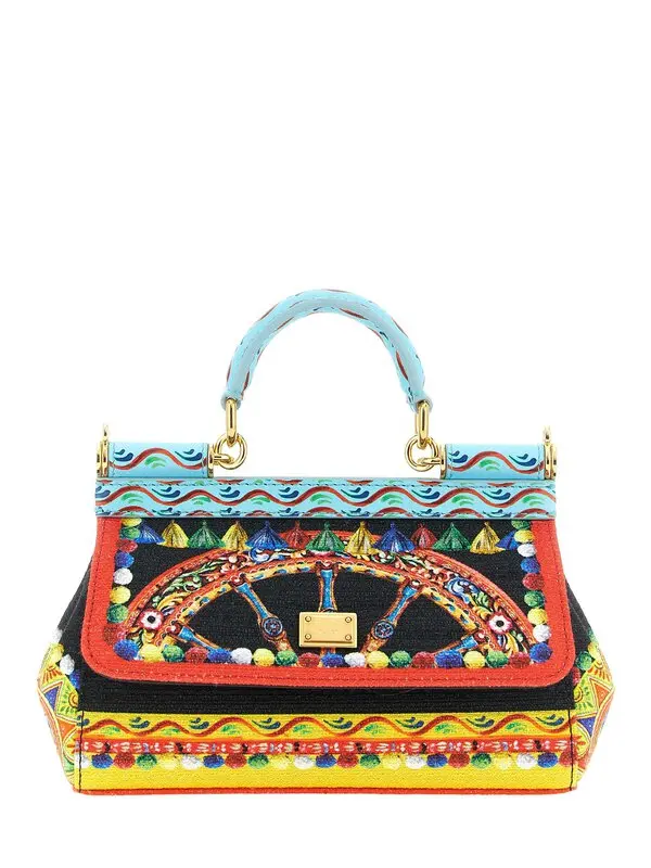 Dolce & Gabbana Sicily' Mini Handbag - Multicolor