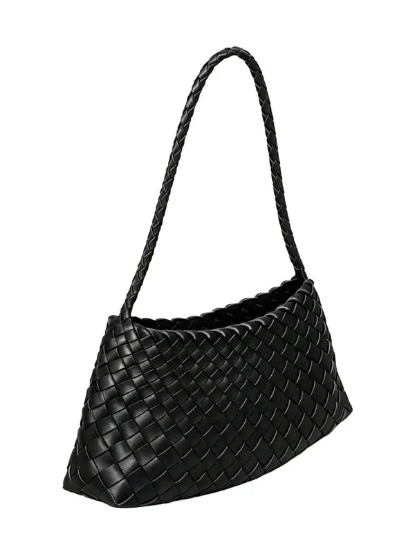 RIMINI Erica Woven Eco Leather Shoulder Bag - Brown
