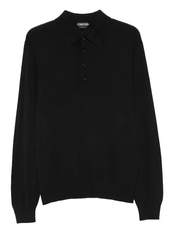 TOM FORD Polo Shirts - Black