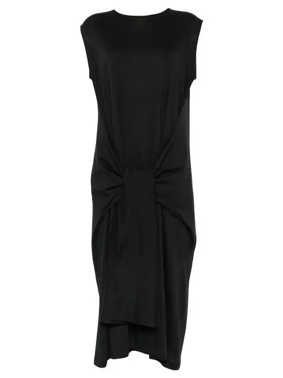 TOTEME Knotted Detail Day Dress - Black