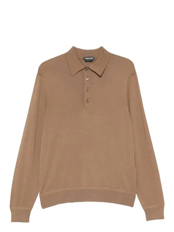 TOM FORD Polo Shirts - Brown