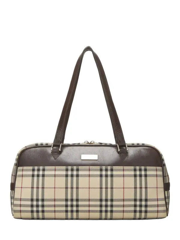 Burberry Long Bowler Bag - Brown