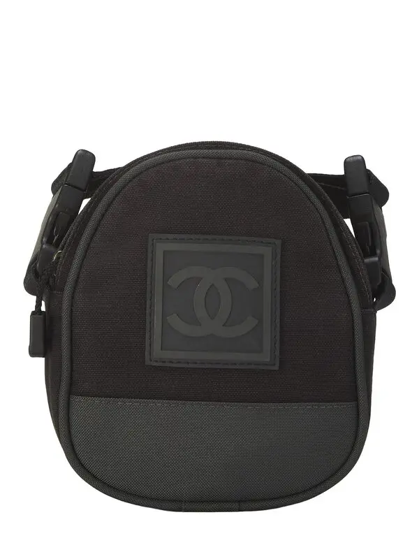Chanel Sportline Canvas Crossbody Bag - Grey