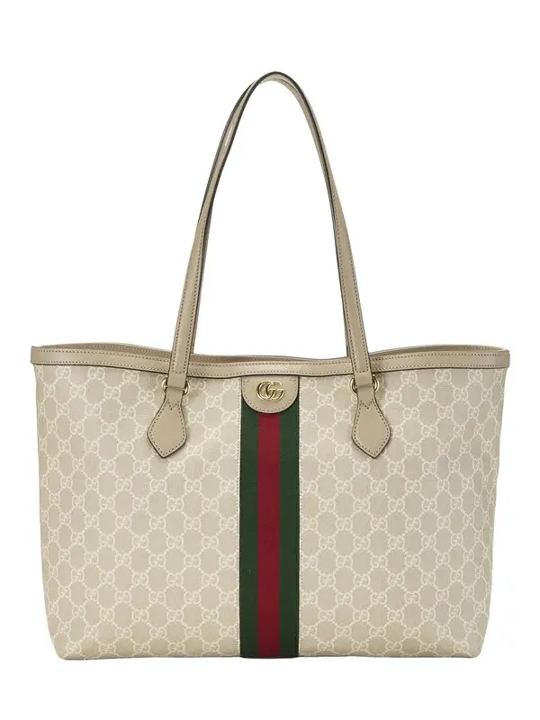 Gucci Ophidia Gg Supreme Canvas Tote - Beige