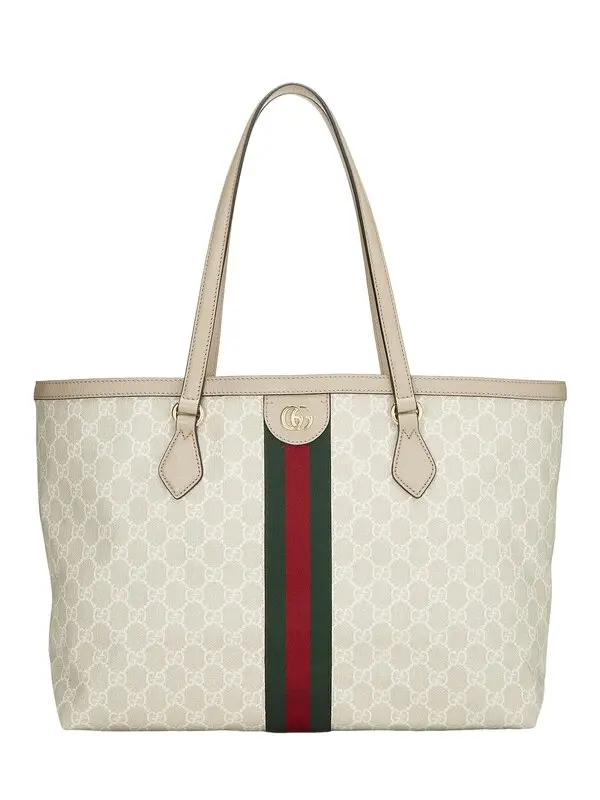 Gucci Ophidia Gg Supreme Canvas Tote - Beige