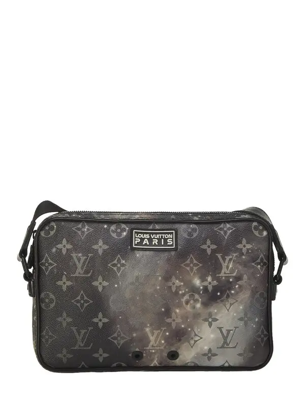 LOUIS VUITTON Galaxy Monogram Alpha Messenger Bag - Black