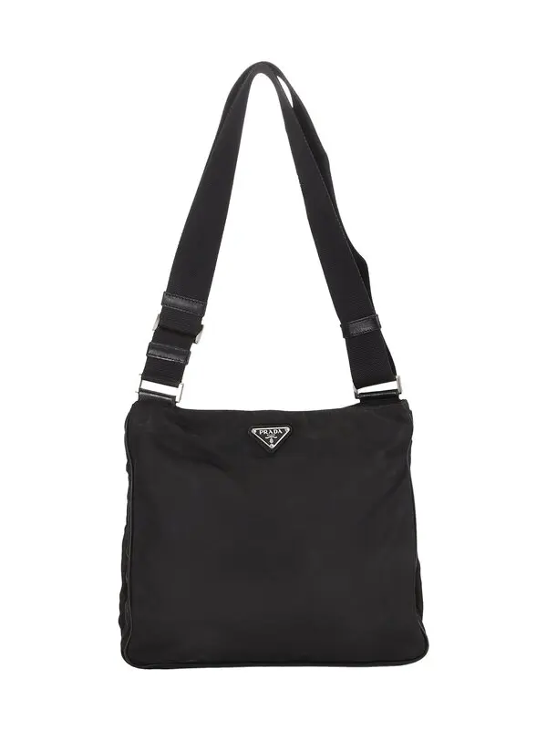 Prada Nylon Messenger Bag - Black