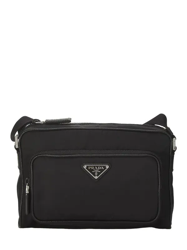 Prada Tessuto Messenger Bag - Black