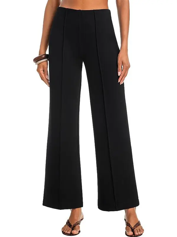 Aqua Pull On Bootcut Pants - Black