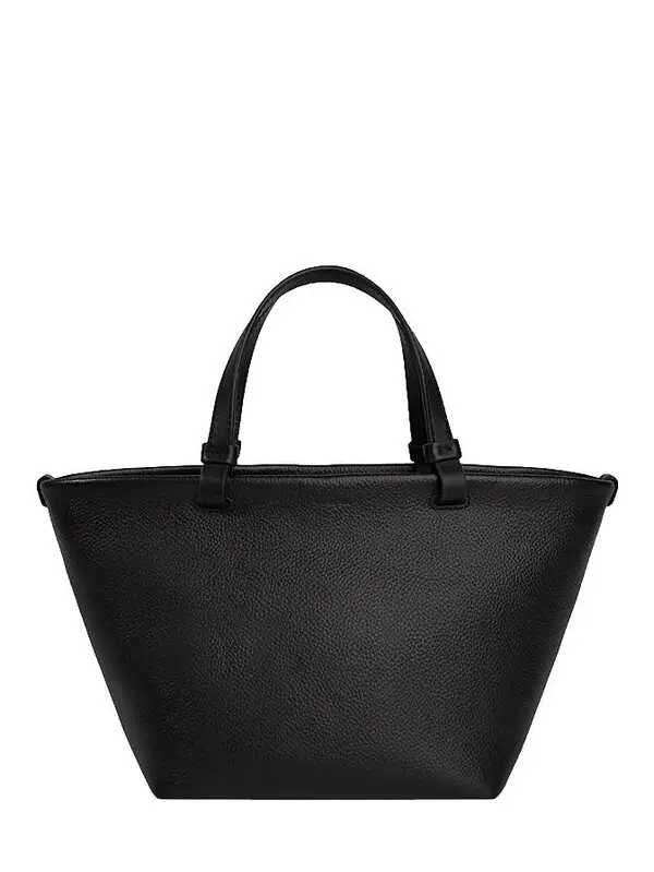 Vince Marin Mini Leather Tote - Black