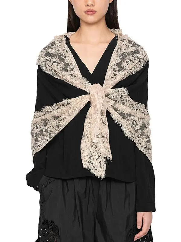 Sea Lisette Blouse With Scarf - Black