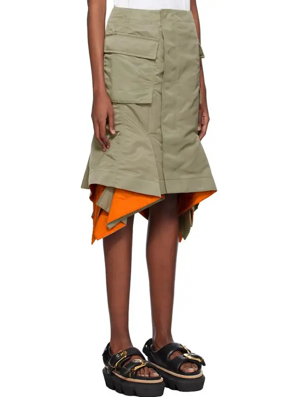 Sacai Cargo Midi Skirt - Multicolor