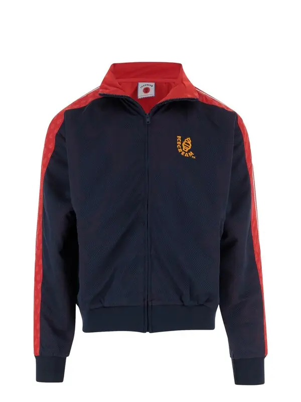 ICECREAM Color-blocked Zip-up Jacket - Black