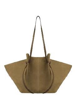 Yuzefi Large Mochi Bag In Suede - Multicolor