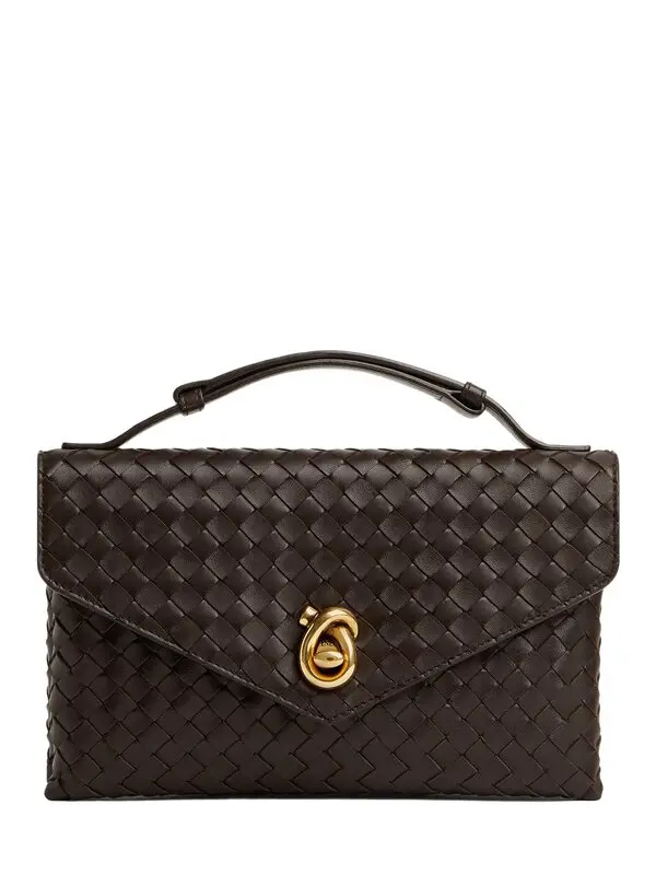 Bottega Veneta Intrecciato Leather Bag With Top Handle - Multicolor