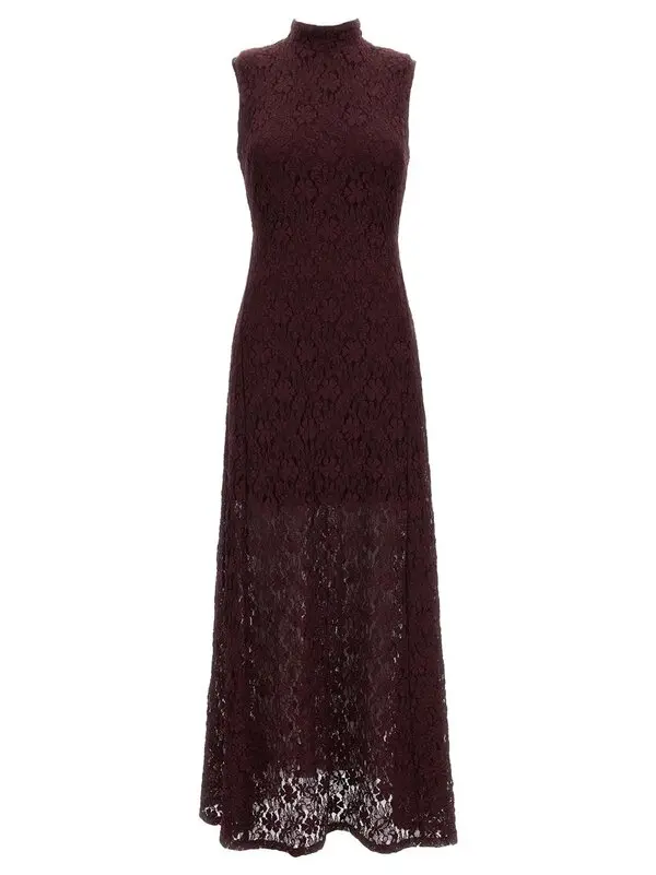ROTATE BY BIRGER CHRISTENSEN Sleeveless High Neck Maxi Dress - Multicolor