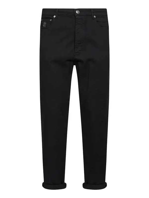 Brunello Cucinelli Garment-dyed Lightweight Comfort Denim Jeans - Multicolor