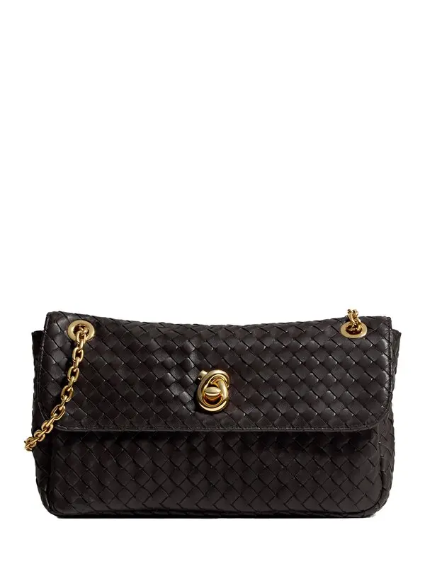 Bottega Veneta Madison Intrecciato Leather Shoulder Bag - Multicolor