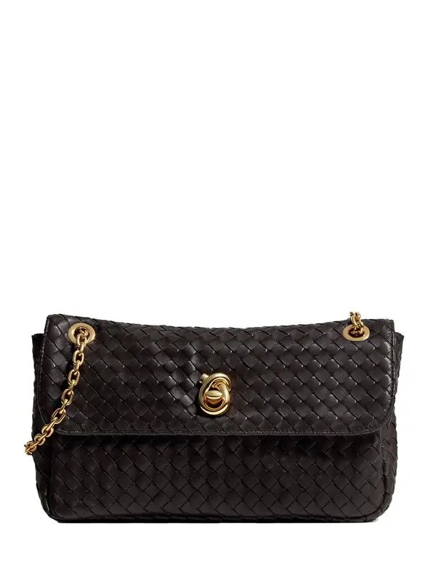 Bottega Veneta Madison Intrecciato Leather Shoulder Bag - Multicolor