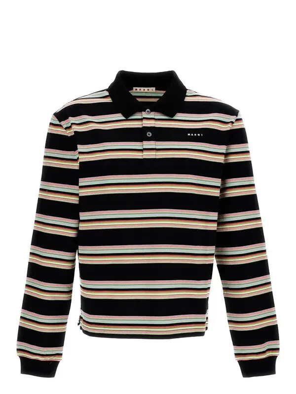 Marni Long-sleeved Polo - Multicolor