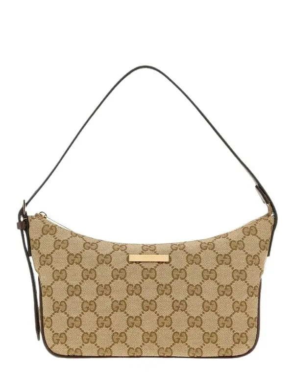 Gucci Gg Supreme Canvas Shoulder Bag - Cream