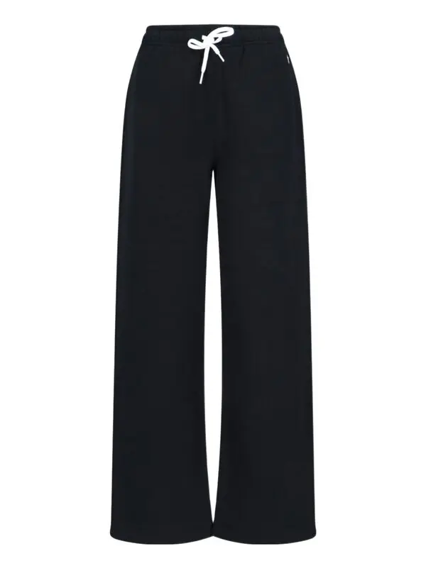 Polo Ralph Lauren Wide Leg Drawstring Sweatpants - Black