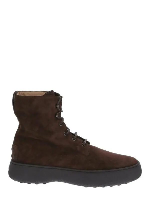 TOD'S Lace-up Ankle Boots - Black