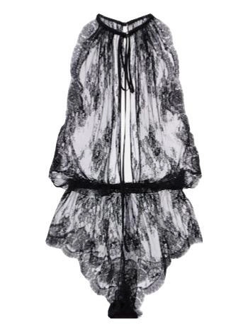 Dolce & Gabbana Lace Bodysuit With Tie Neckline - Gray