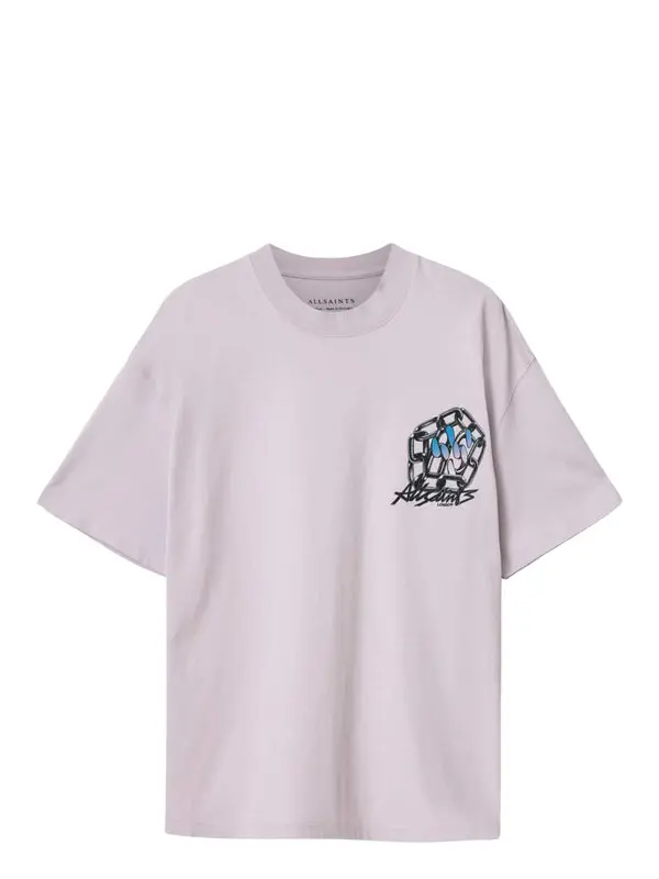 ALLSAINTS Organic Cotton Affix T-shirt - Purple