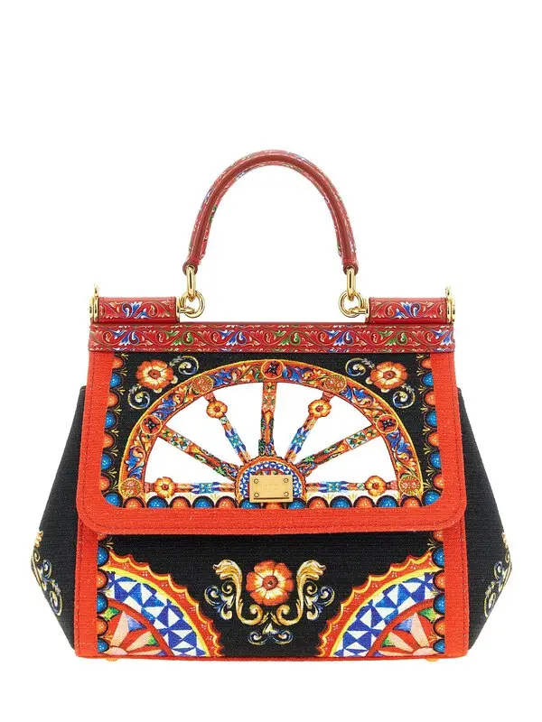 Dolce & Gabbana Sicily' Small Handbag - Multicolor