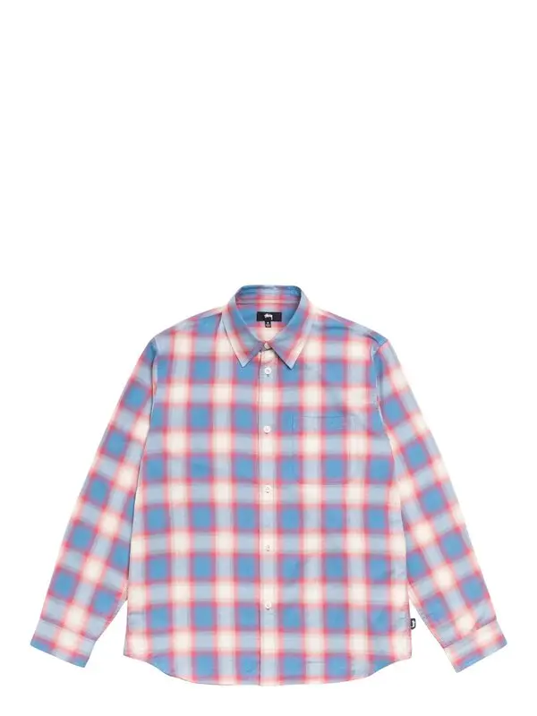 StÜssy Ombre Plaid Shirt - Blue