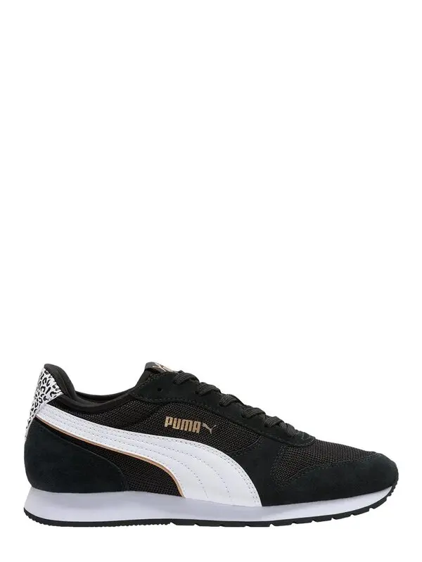 PUMA St Miler Leopard Print Sneakers - Black