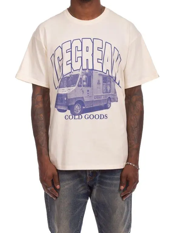 ICECREAM Ride Cotton Graphic T-shirt - White