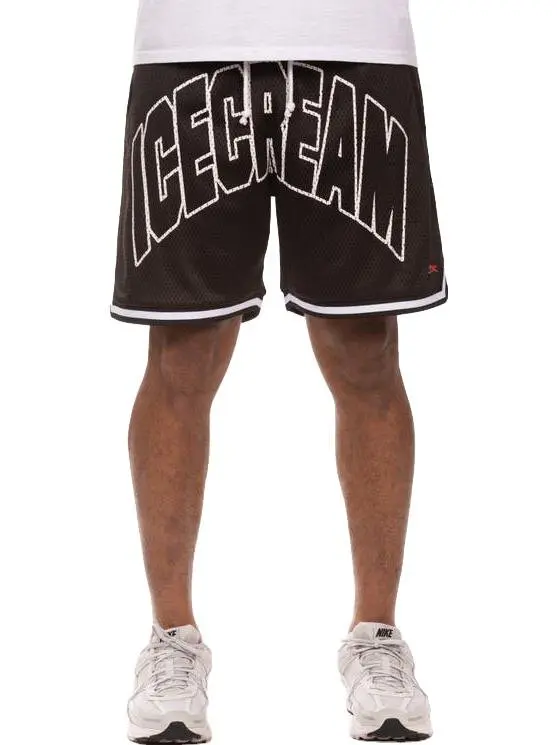 ICECREAM Dippin' Mesh Shorts - Black