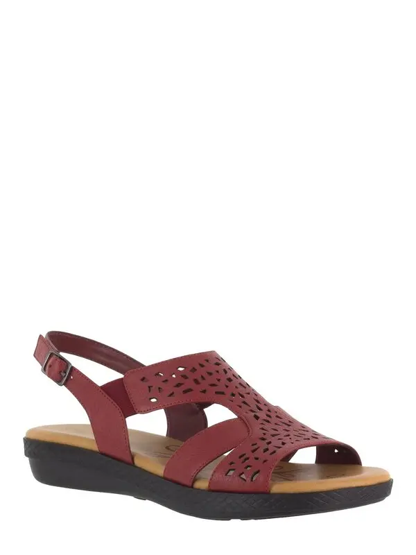 EASY WORKS BY EASY STREET Bolt Sandal - Red