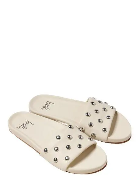 Beek Gallito Studded Slide Sandals - Vanilla