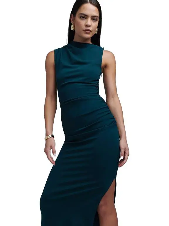 BWLDR Rory Gathered Maxi Dress - Emerald