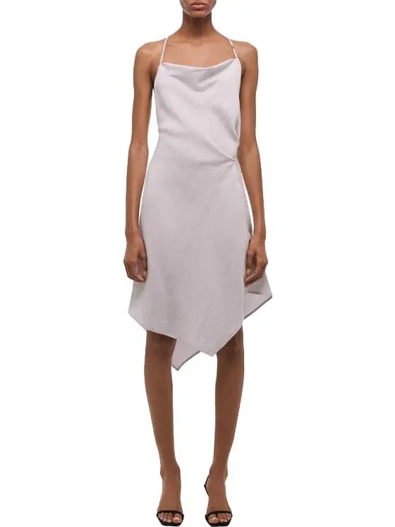 Helmut Lang Scarf Hem Knot Slipdress - Ice