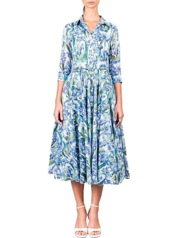 Samantha Sung Aster Midi Shirt Dress - Crocus