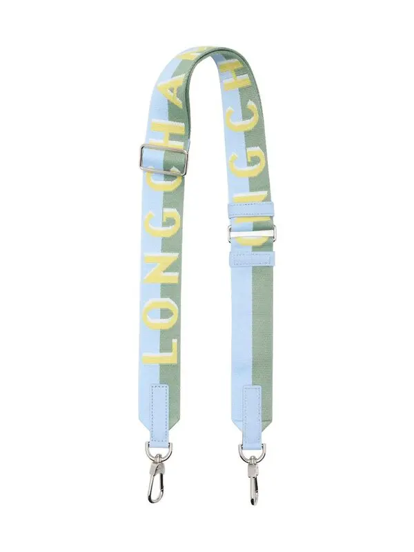 Longchamp Adjustable Canvas Shoulder Strap - Lime