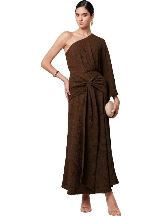 SAVEL Ellie Midi Dress - Chocolate