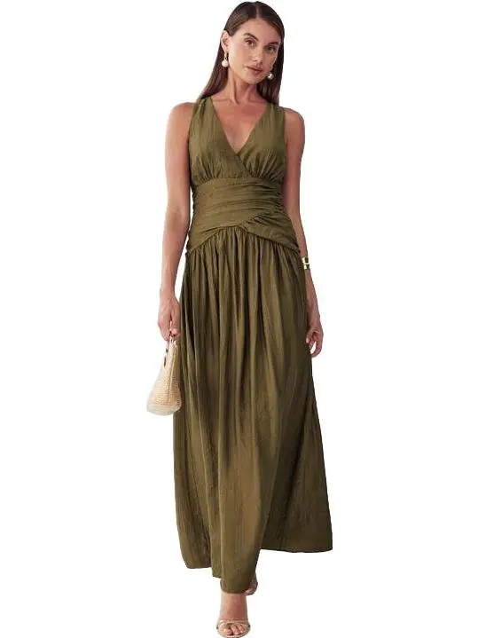 ST MRLO Jasa Midi Dress - Olive