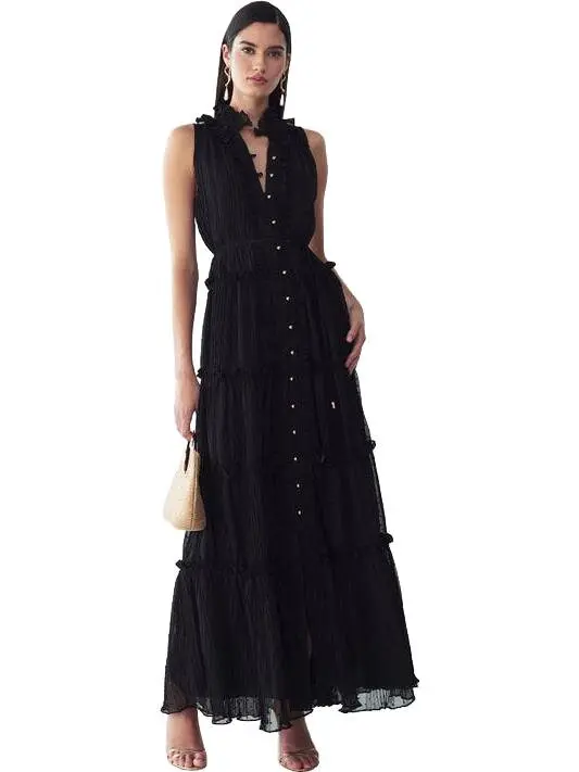 ST MRLO Omaha Midi Dress - Black