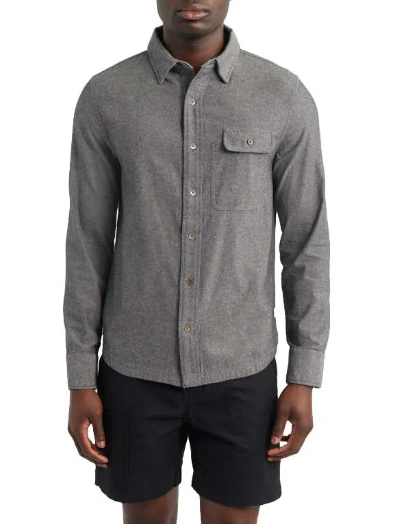 IMPERFECTS Tradesman Chambray Button-up Shirt - Obsidian Solid