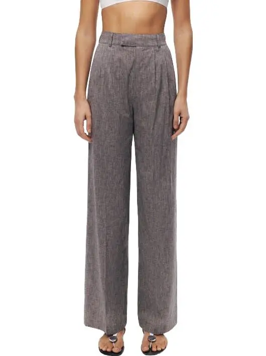 NOCTURNE Wide Leg Tailored Pants - Multi-colred