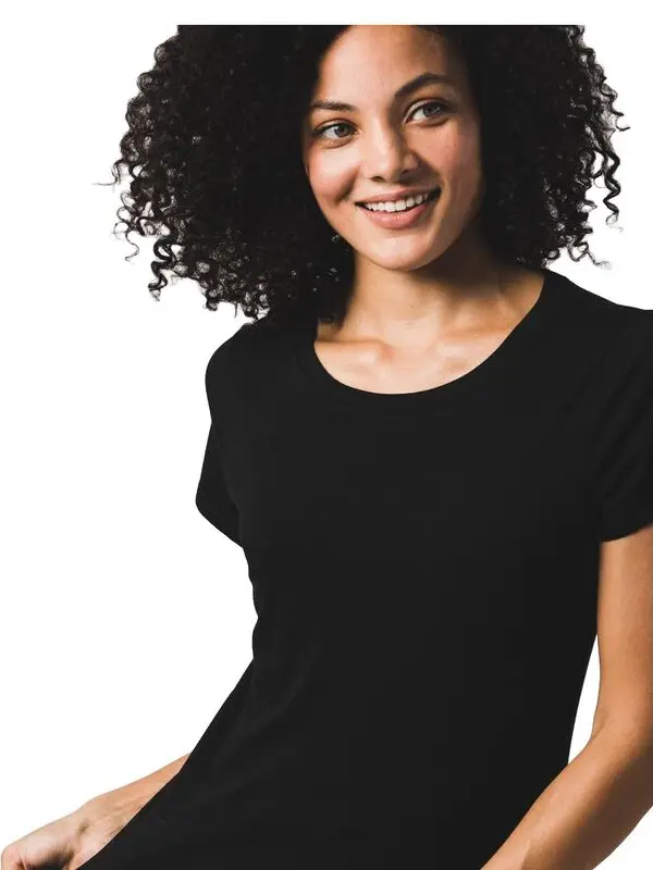 KNOWN SUPPLY Fitted Organic Cotton Crewneck T-shirt - Black