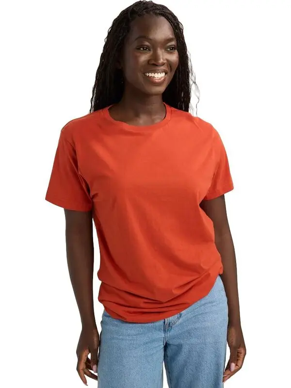 KNOWN SUPPLY Organic Cotton Crewneck T-shirt - Red