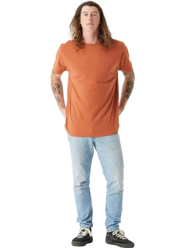 KNOWN SUPPLY Organic Cotton Crewneck T-shirt - Rust